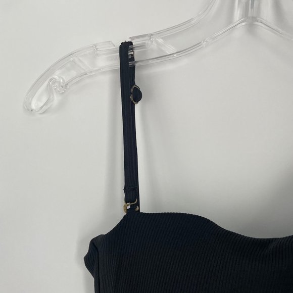 BECCA | Swim | Nwt Becca Black Adeline Rib One Shoulder One Piece ...